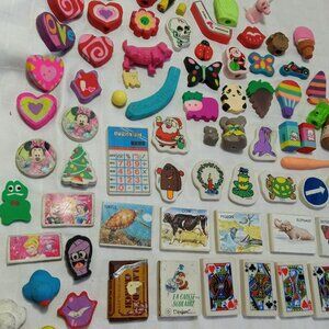 Office | Collection Of Over 6 Vintage Erasers From The 70s 80s And 90s ...